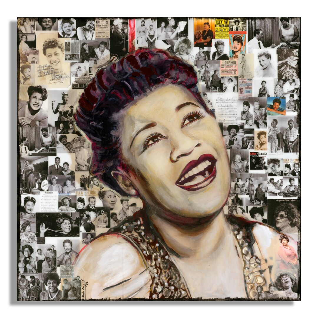Tribute to Ella Fitzgerald by Marta Carvajal, Legendary Portrait, Black ...