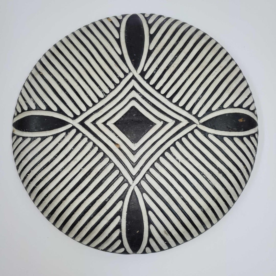 Hand-made Shield From Cameroon. This Shield Measures 21 Inches Diameter ...