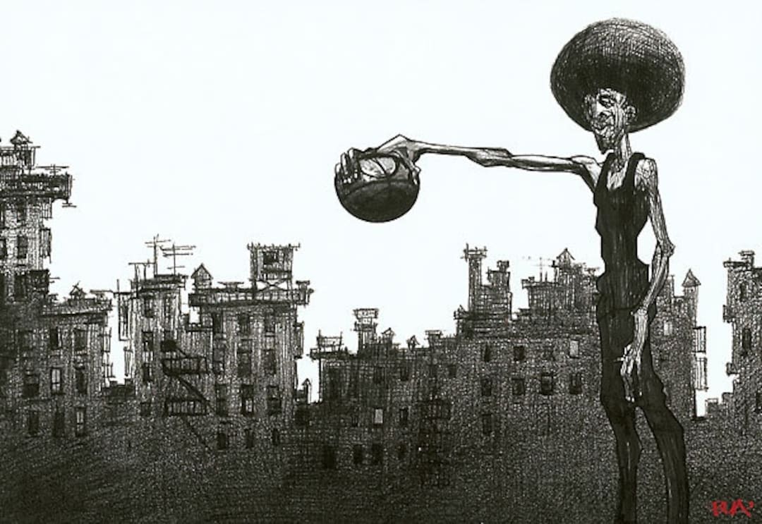 The Baller by BUA, Sports and Games Art, Black Basketball Art, Black ...