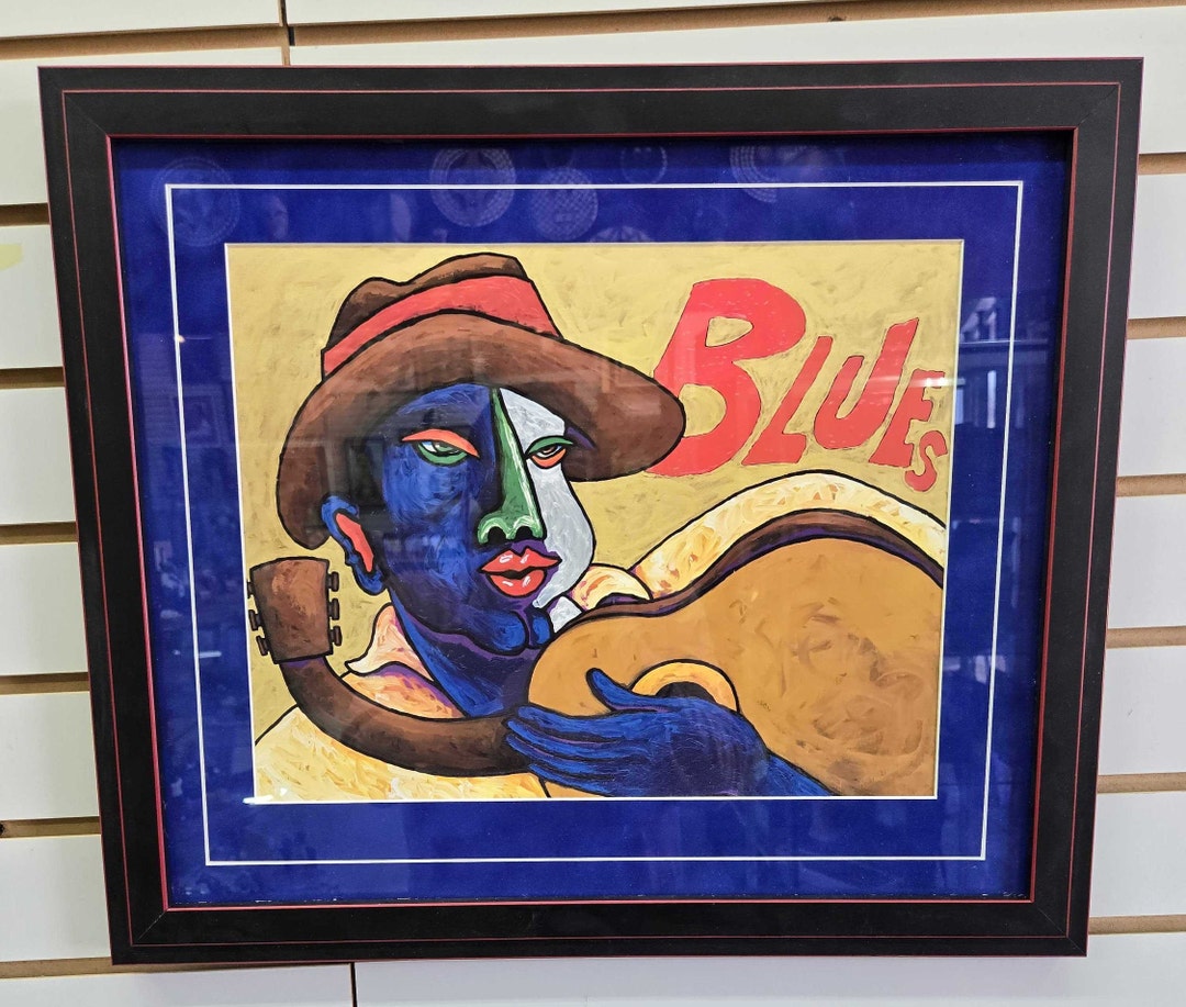 The Blues, Lashun Beal, Framed African American Art, Framed Black Art, Black Art, Black Women ...