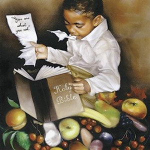 You Are What You Eat by Edwin Lester, African American Art, Black Art ...