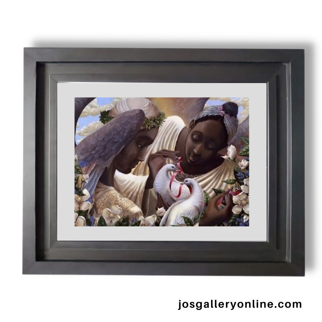 Angels of Love, John Holyfield, African American Art, Black Art, Black ...