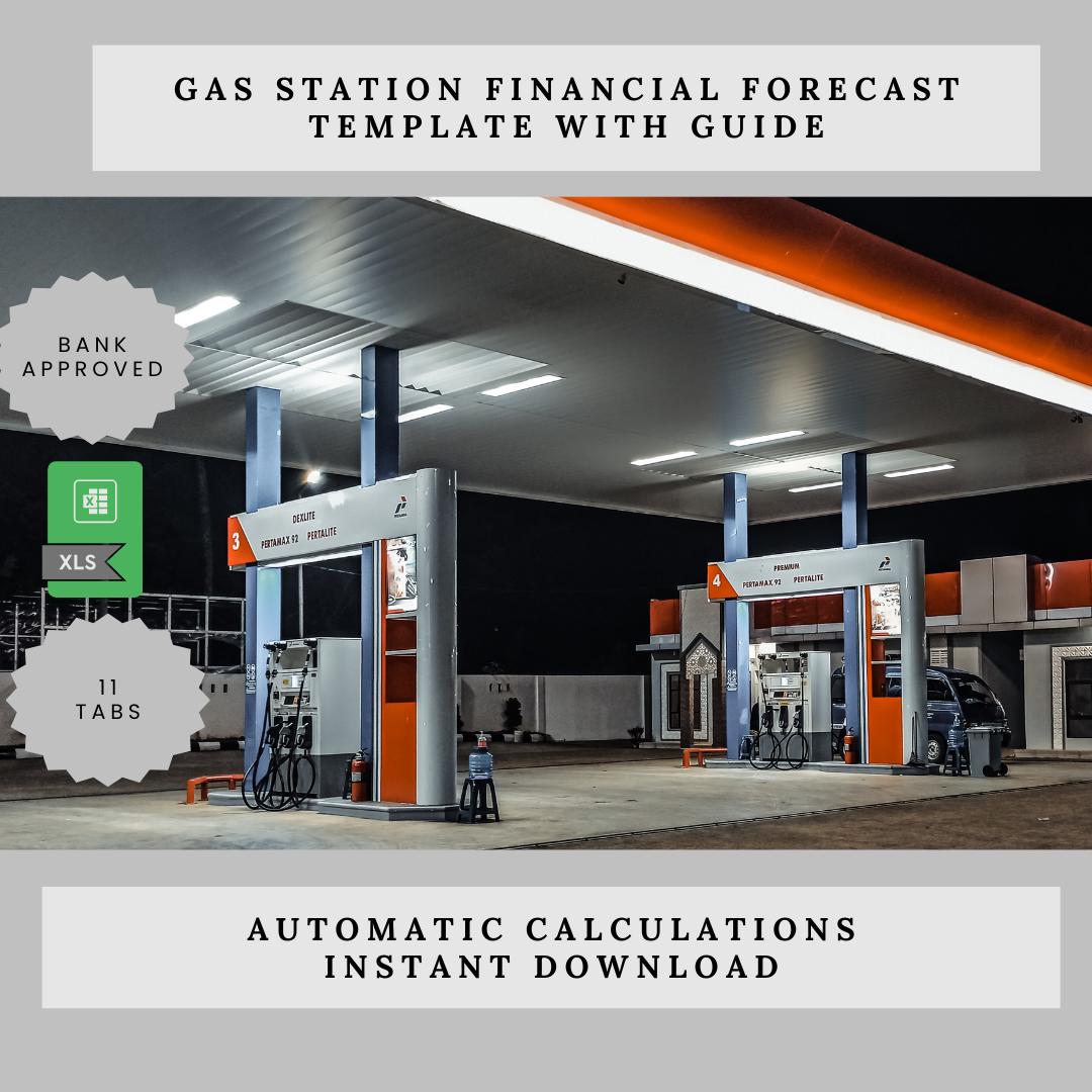 Gas Station Financial Template Gas Station Excel Spreadsheet for ...