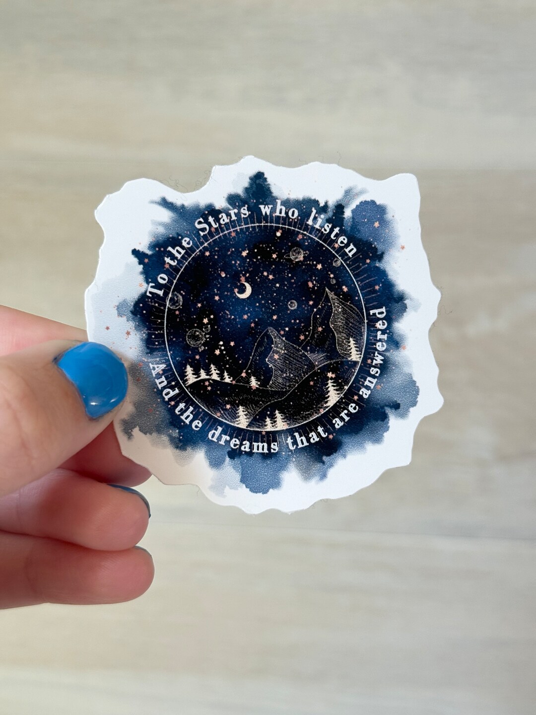 To the Stars Who Listen Sticker, Kindle Sticker, Fantasy Reader Sticker ...