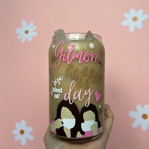 Gilmore Iced Coffee Glass Cup Gilmore Gifts Gift Beer Can - Etsy