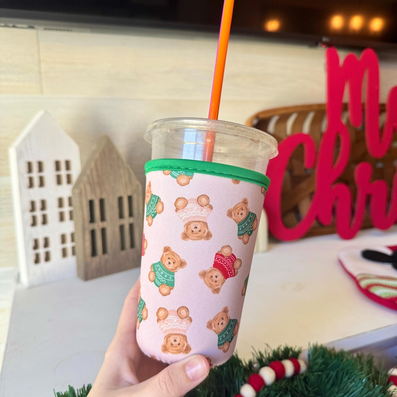Bear Iced Coffee Sleeve - Etsy