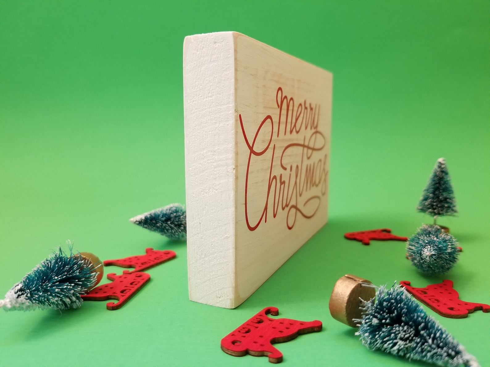 Merry Christmas Wooden Shelf Sitter Mini Wooden Shelf Sitter - Etsy