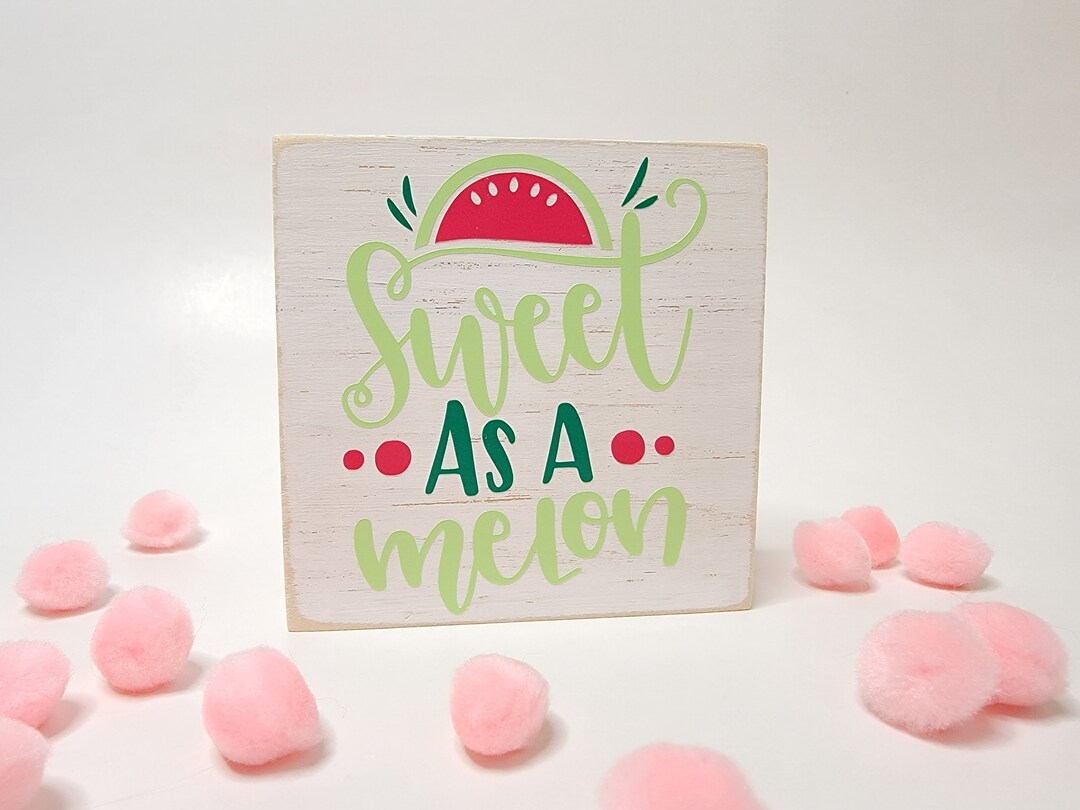 Sweet as a Melon Sign Watermelon Sign Watermelon Decor - Etsy