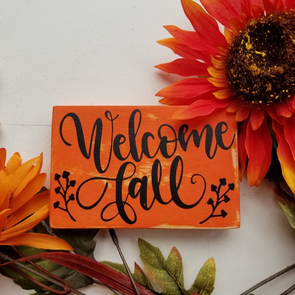Mini Fall Signs - Etsy
