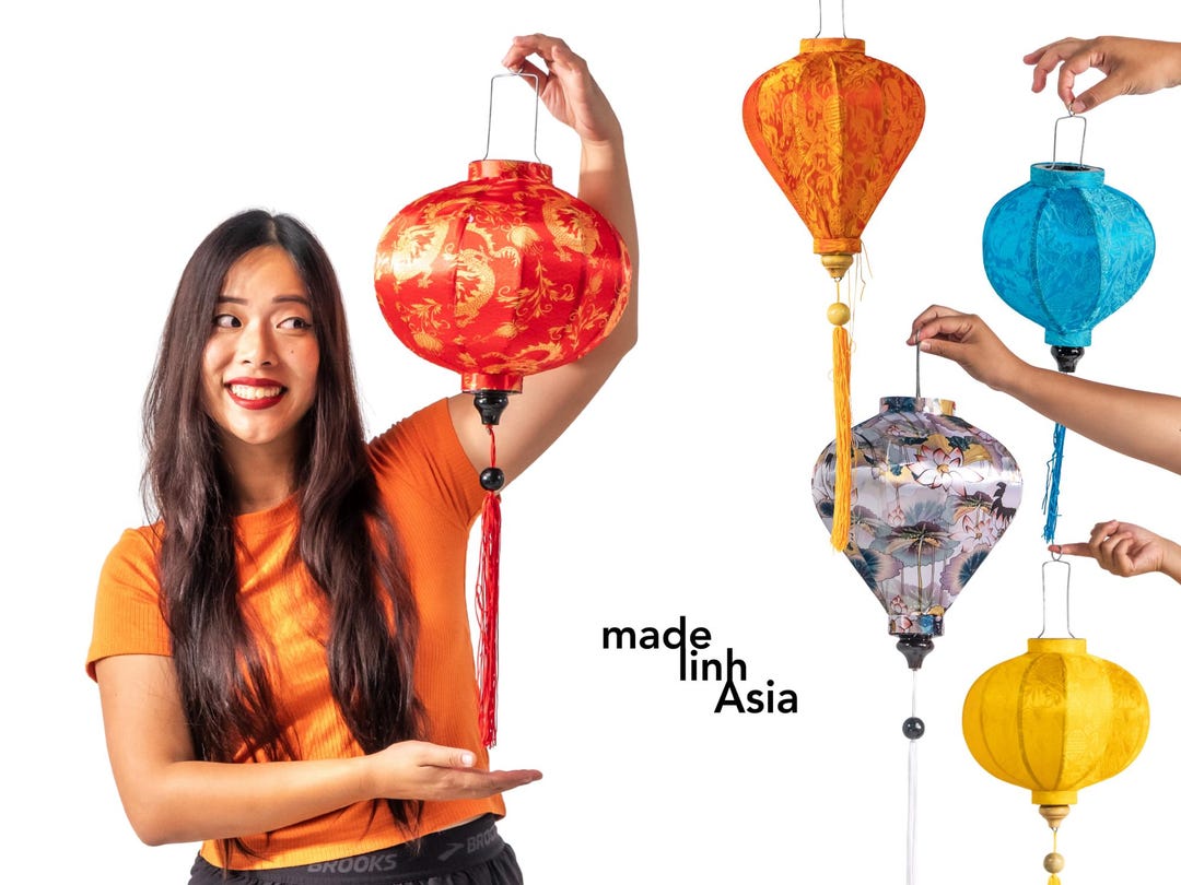 Vietnamese Lanterns | Hoi an Traditional Lanterns, Silk or PVC | Round ...