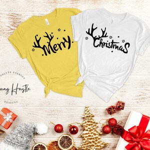 Matching Christmas Couples Shirts, Merry Christmas Shirt, Couples ...