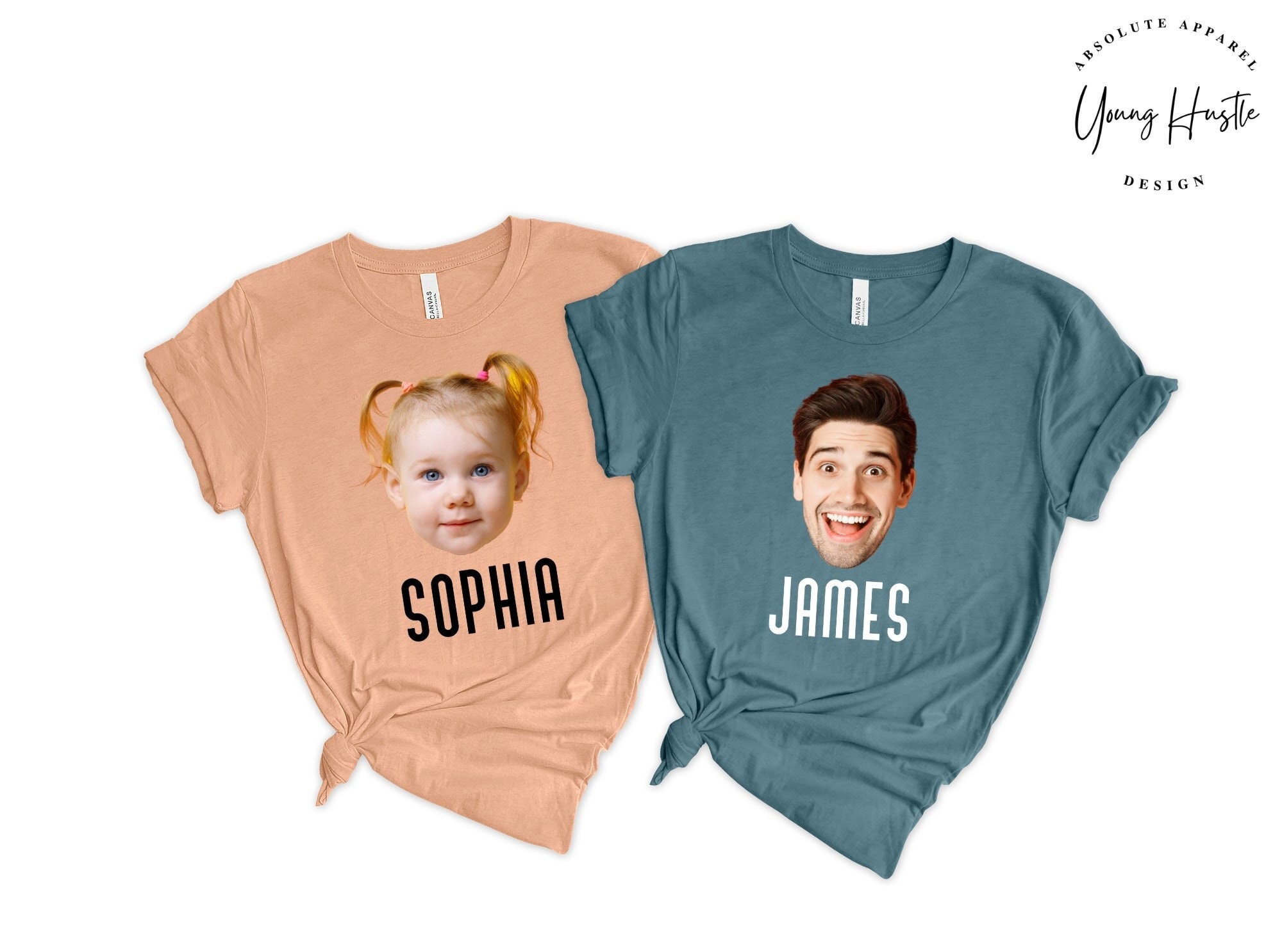 Shirt With Face on It Custom - Etsy