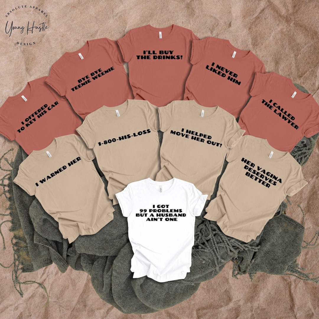 Matching Divorced Party Shirts, Divorced Celebration T-shirts, Funny ...