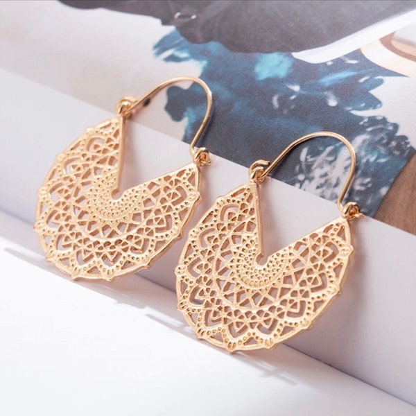 Filigree Earrings - Etsy