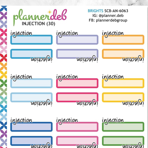 Injection Stickers - Etsy