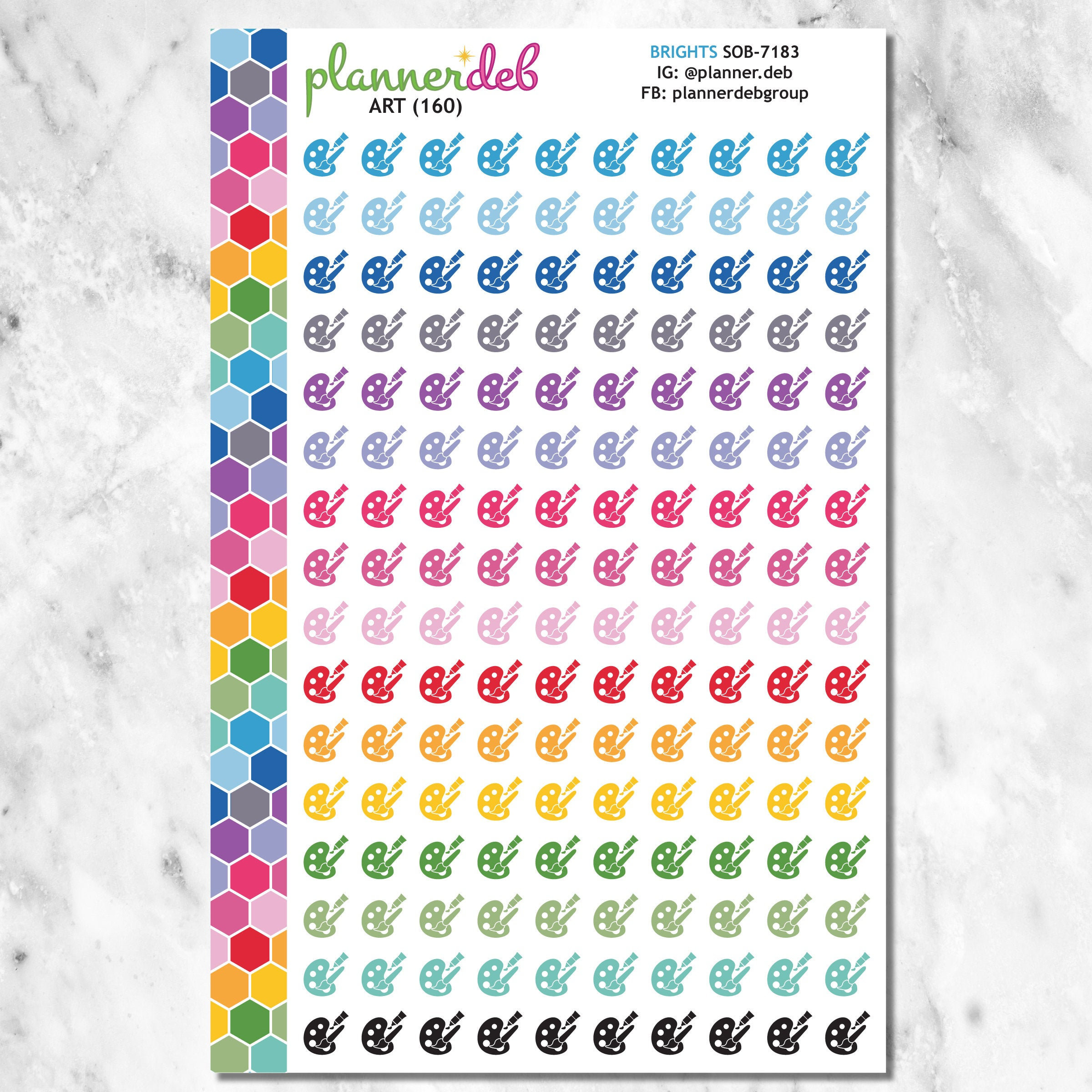 Paper Paper & Party Supplies Stickers Daily Duo Plum Planner THEATRE ...