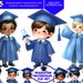 Graduation Cap Kids Clipart, Graduation Blue PNG, Educational Clipart ...
