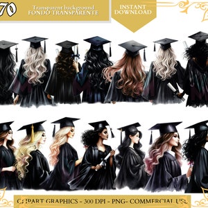 Watercolor Graduation Png, Graduation Cap, Graduation Clipart ...
