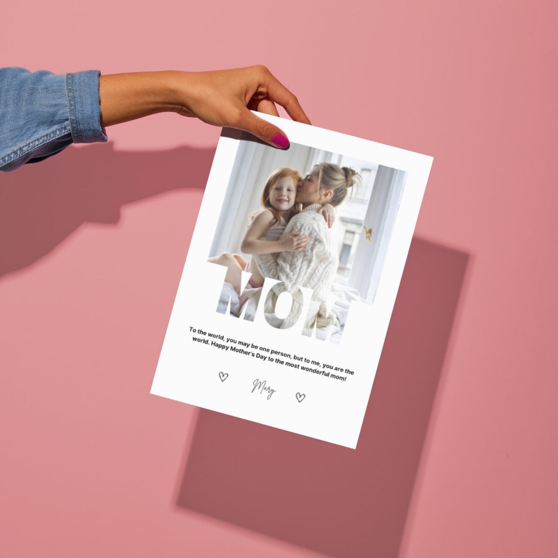 Mom Photo Frame, EDITABLE Mom Frame, Mom Print Photos, Canva Template ...