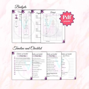 Quinceañera Planner Lilac Quince Purple Planning Checklist Quinceañer ...