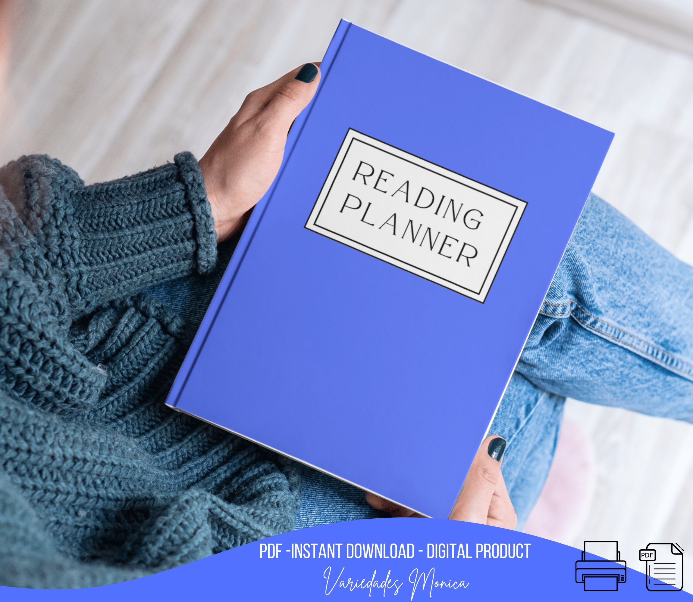 Reading Planner Bundle Printable Reading Journal, Reading Challenges ...