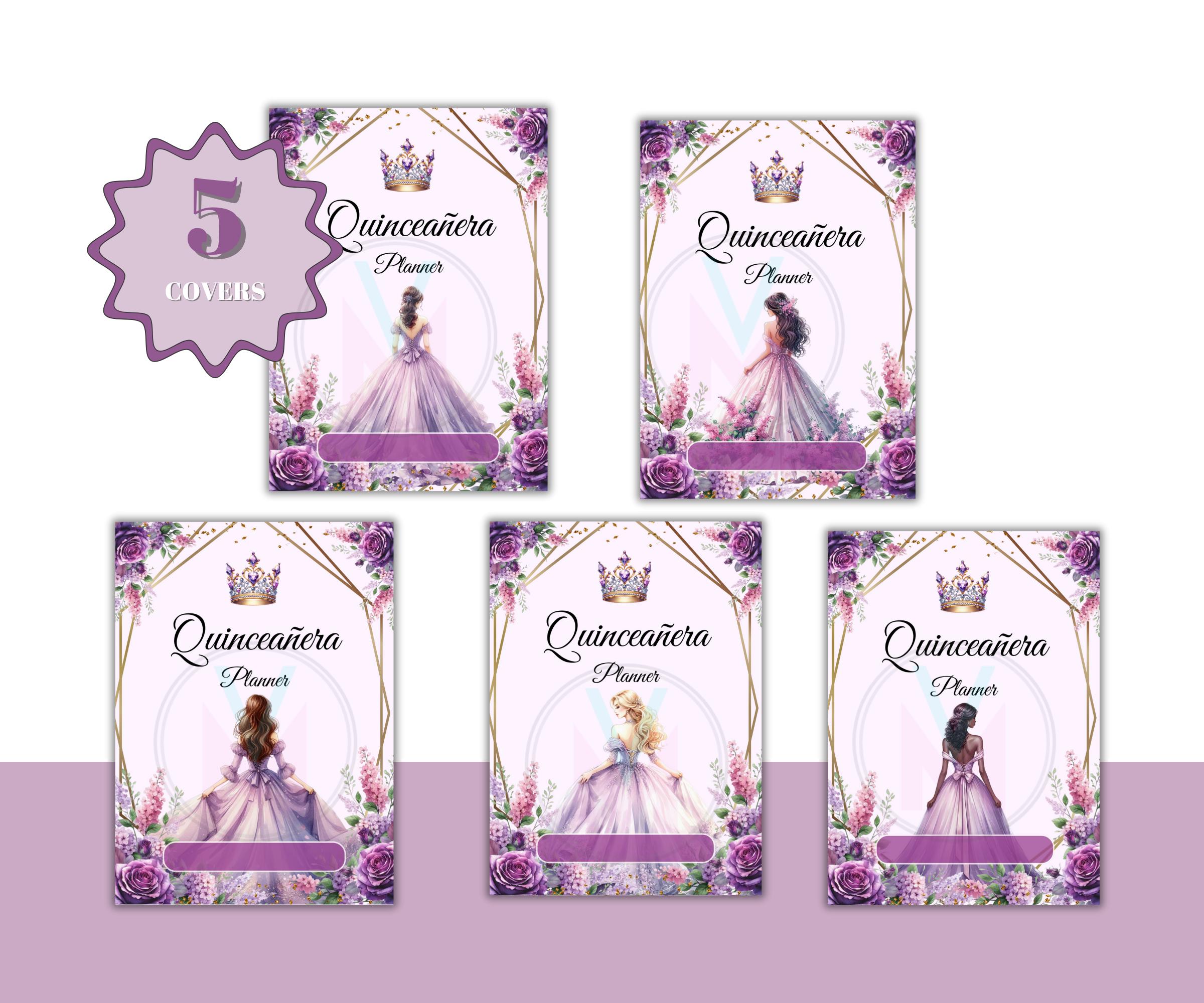 Quinceañera Planner Lilac Quince Purple Planning Checklist Quinceañer ...