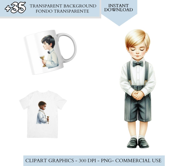 First Communion, Christian, Communion Clipart, PNG File Boys First ...