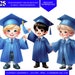 Graduation Cap Kids Clipart, Graduation Blue PNG, Educational Clipart ...