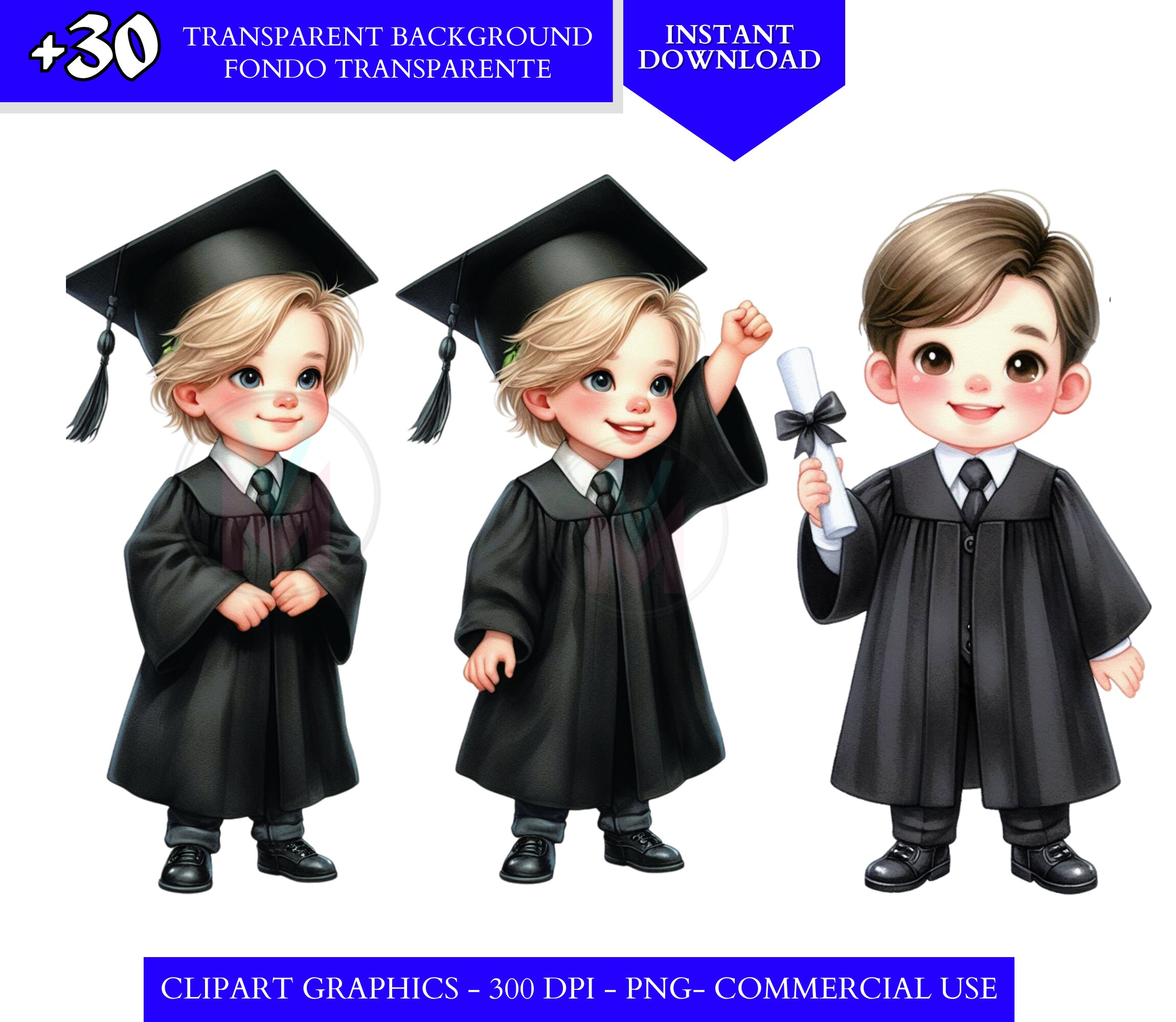 Graduation Cap Kids Clipart, Graduation Student PNG Educational Clipart ...