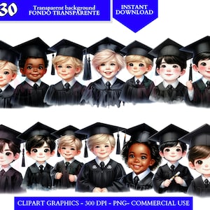 Graduation Cap Kids Clipart, Graduation Student PNG Educational Clipart ...