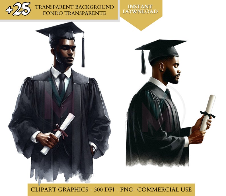 Watercolor Graduation Cap Png, Graduation Clipart, Graduation Hat ...
