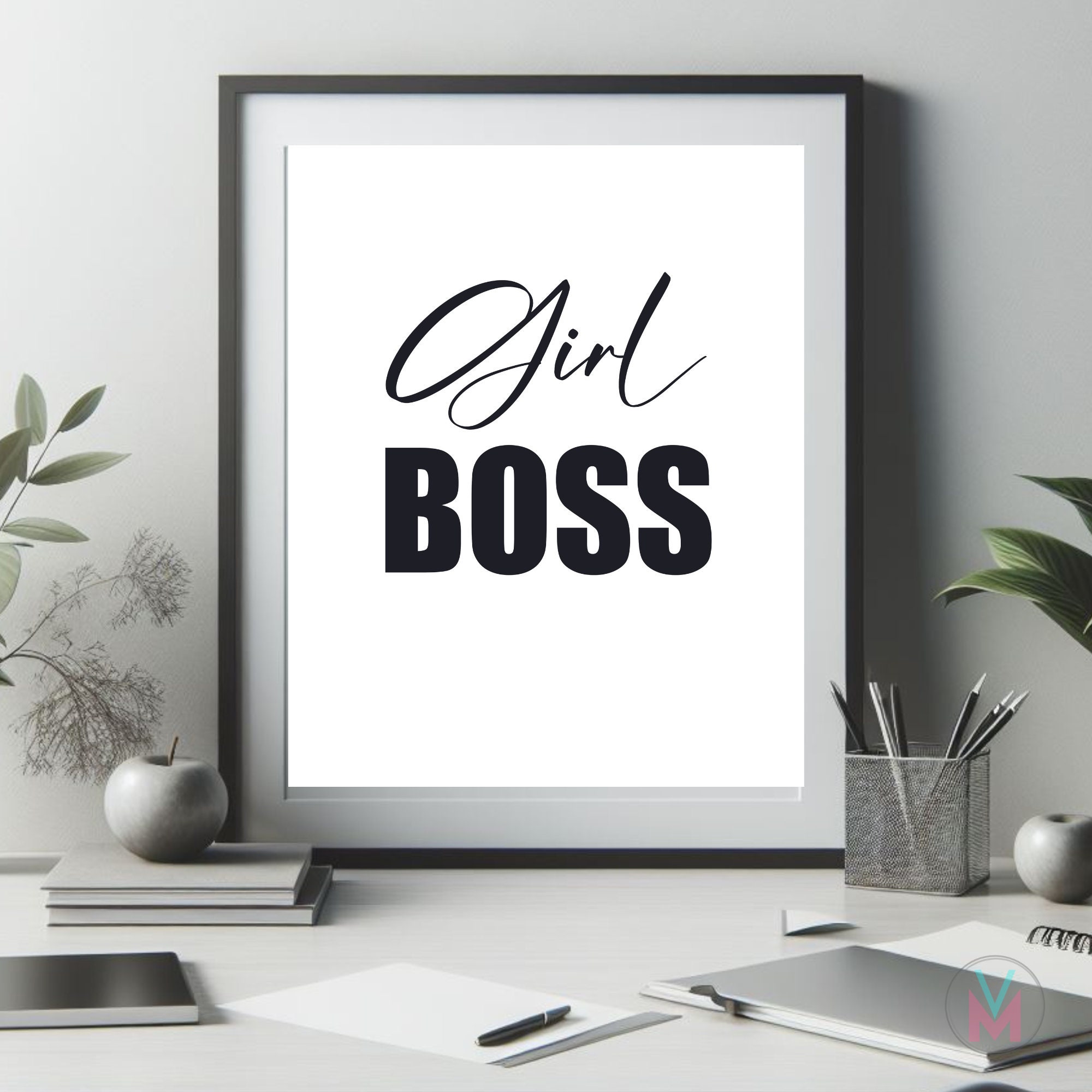 Set 3 Girl Boss Poster, Inspirational Wall Art, Printable Decor-office ...