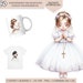First Communion, Christian, Communion Clipart, PNG File Girl First ...
