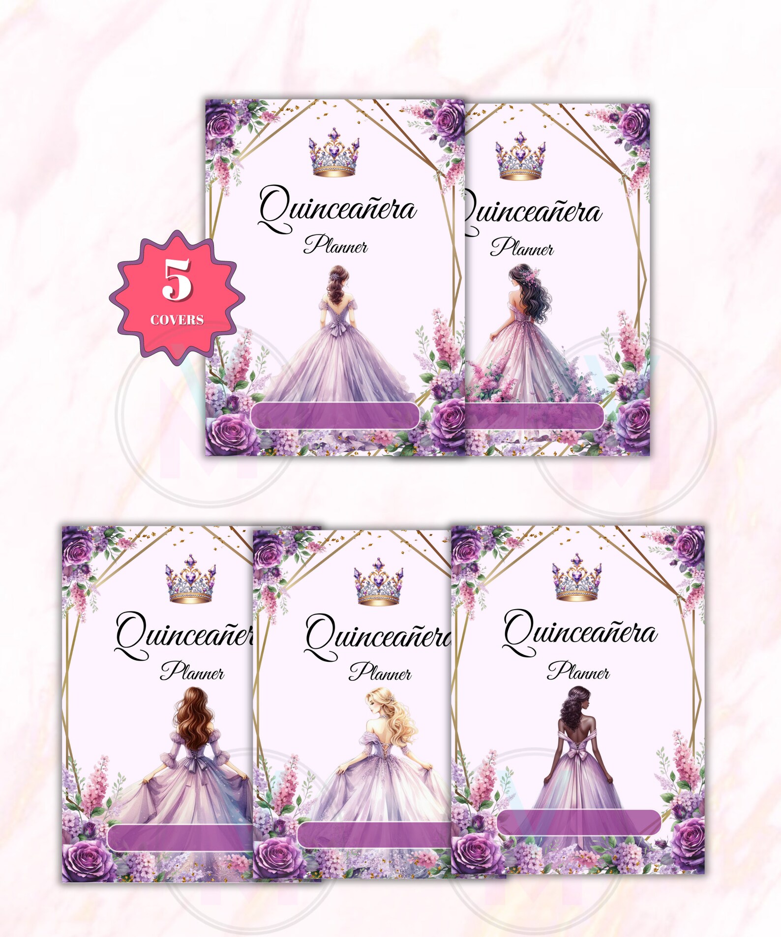 Quinceañera Planner Lilac Quince Purple Planning Checklist Quinceañer ...