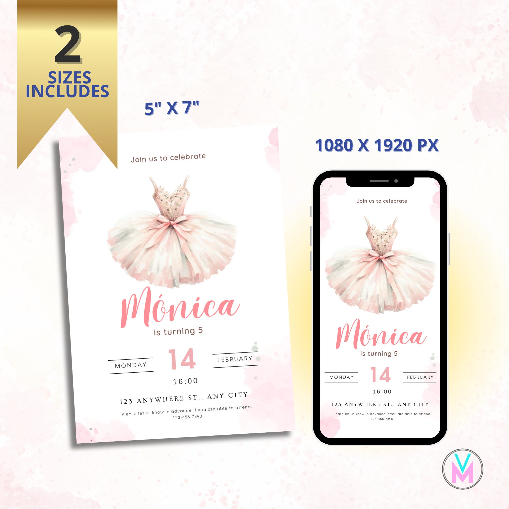 Ballerina Birthday Invitation-ballet Birthday Party Invitation-ballet ...