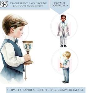 First Communion, Christian, Communion Clipart, PNG File Boys First ...