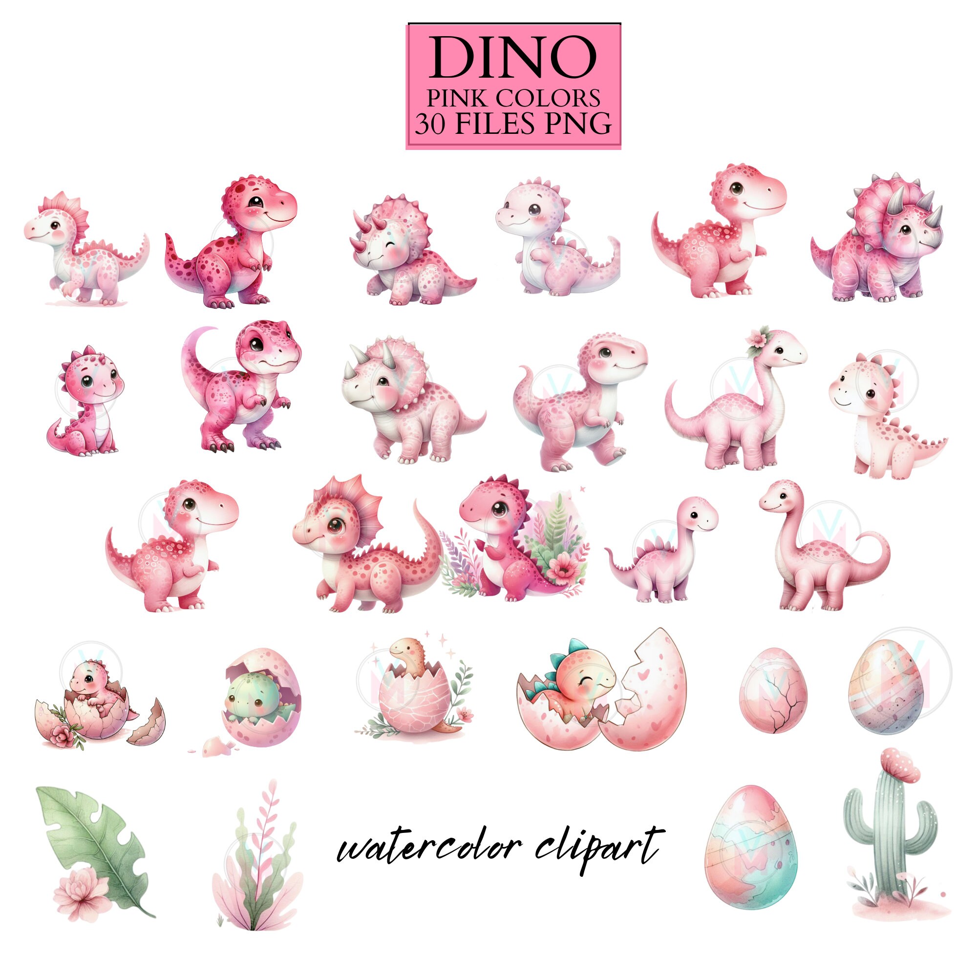 Dinosaur PINK Clipart-dinosaur Clipart-nursery Clipart PNG Dinosaur ...
