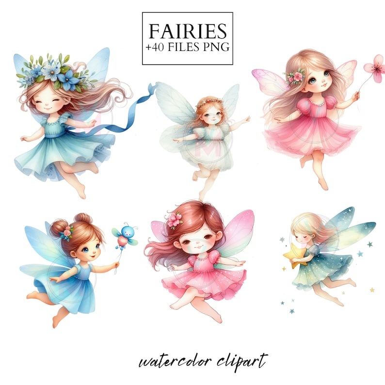 Fairy Clipart, Watercolor Fairy Garden Clipart, Magical Fairies Clipart-mushroom Png, Fairy Png ...
