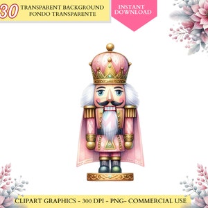 Christmas Pink Nutcracker Clipart, Ballet Clipart, Nutcracker PNG ...
