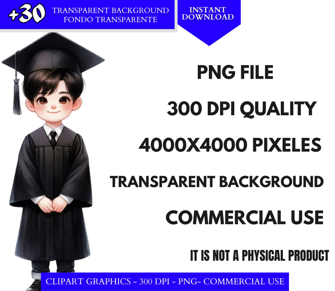 Graduation Cap Kids Clipart, Graduation Student PNG Educational Clipart ...