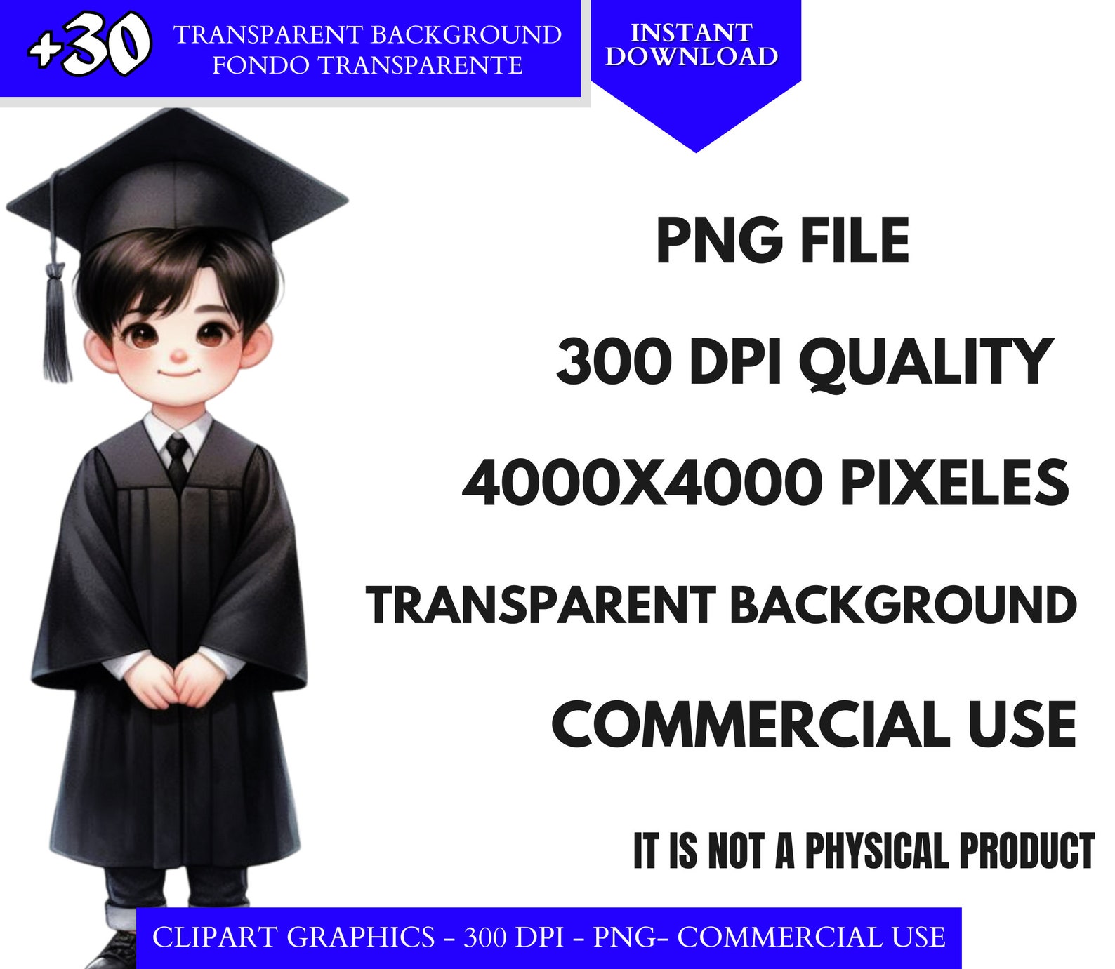 Graduation Cap Kids Clipart, Graduation Student PNG Educational Clipart ...