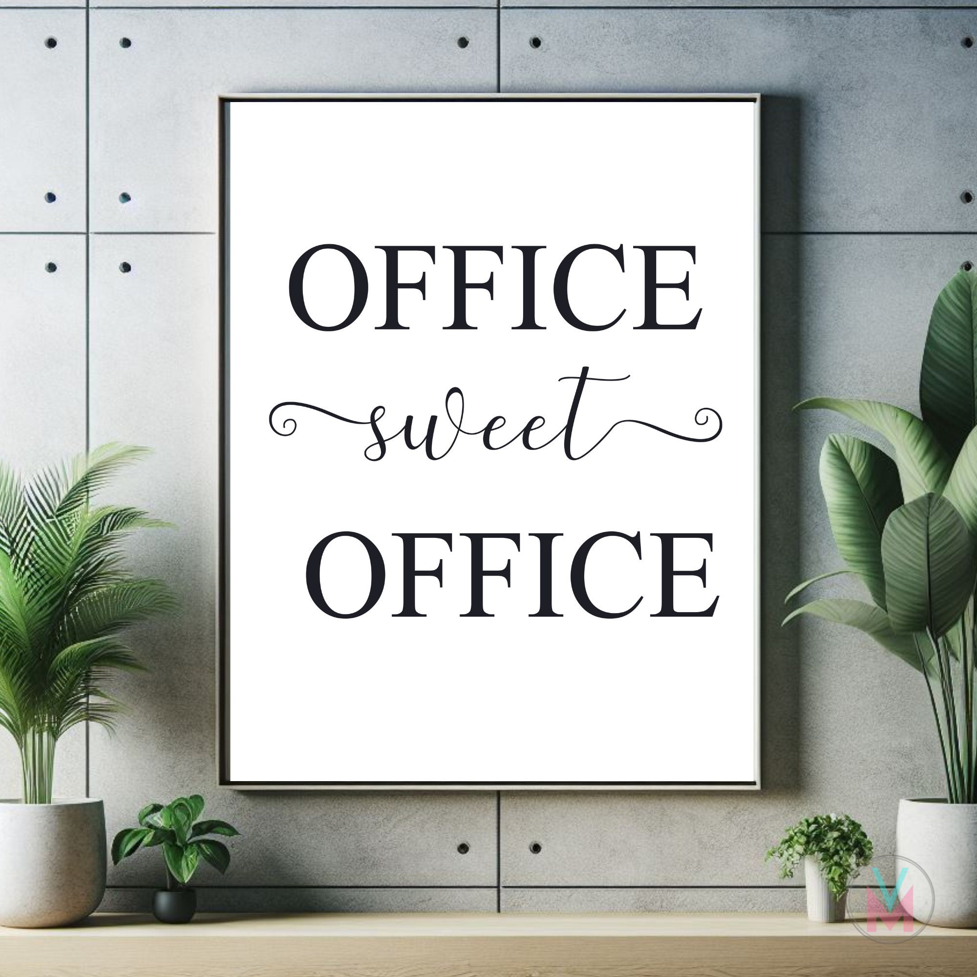 Office Sweet Office, PRINTABLE Wall Art, Home Office Decor Sign ...