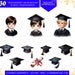 Graduation Cap Kids Clipart, Graduation Student PNG Educational Clipart ...