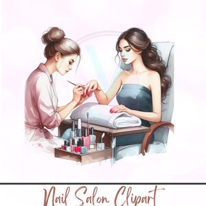 Nail Tech Clipart, 60 Nail Technician Clipart, Nail Salon PNG, Nail ...