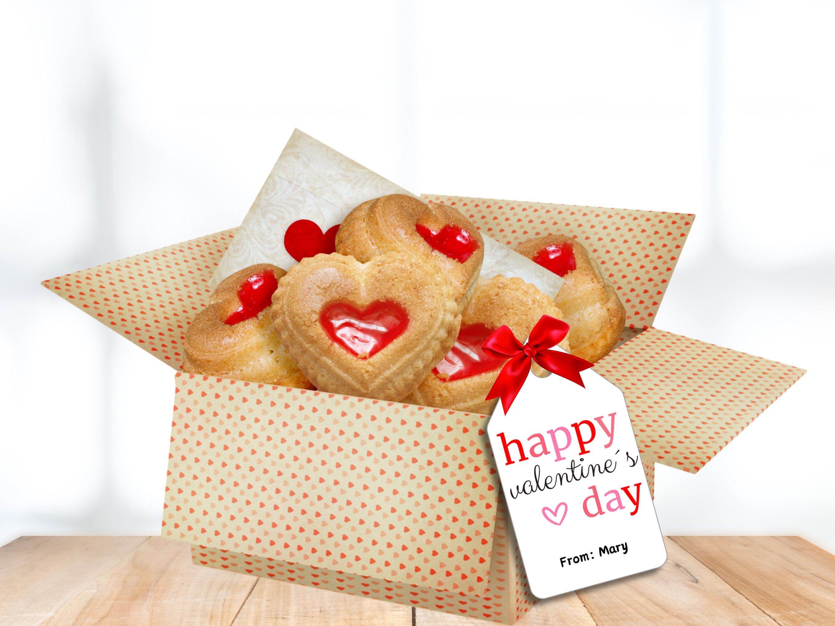 Editable Valentine's Day Tag Printable, Minimalist Valentine's Day Gift ...