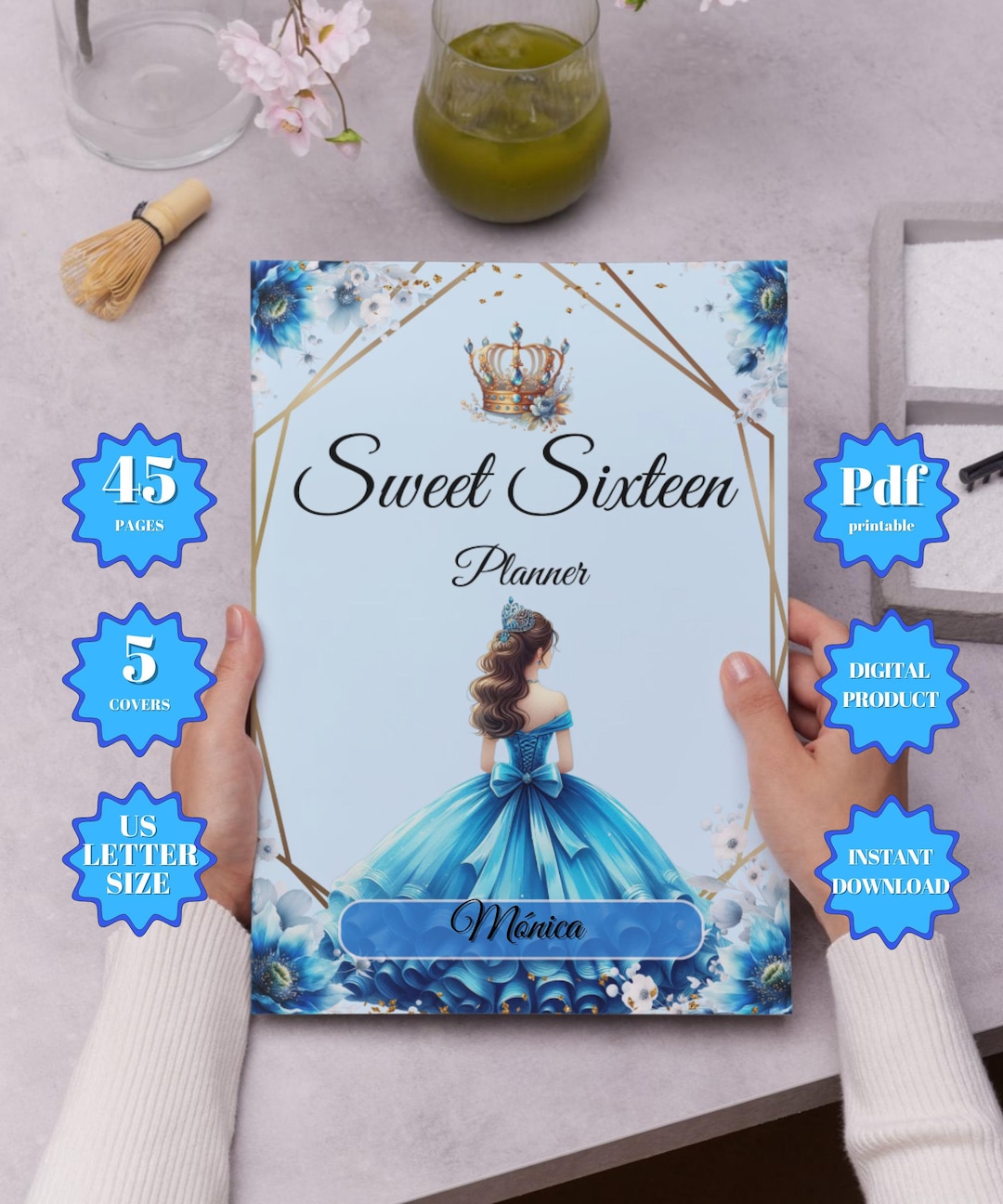 Sweet 16 Planner Blue Sweet Sixteen Blue Book Planning Checklist Sweet ...