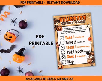 Halloween Candy Match Game, Halloween Trivia, Halloween Party Games ...