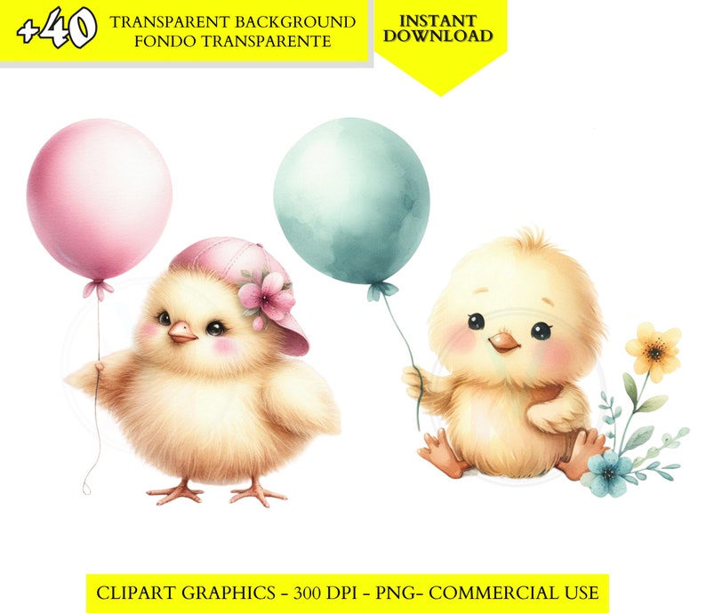 Cute Chick Clipart, Chick Png, Cute Chicken Baby Shower Graphics, Chick ...