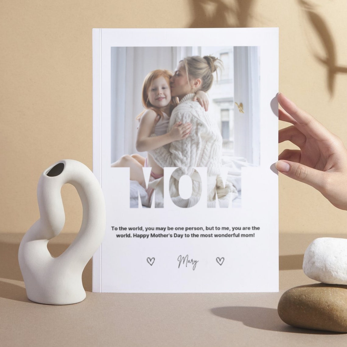 Mom Photo Frame, EDITABLE Mom Frame, Mom Print Photos, Canva Template ...