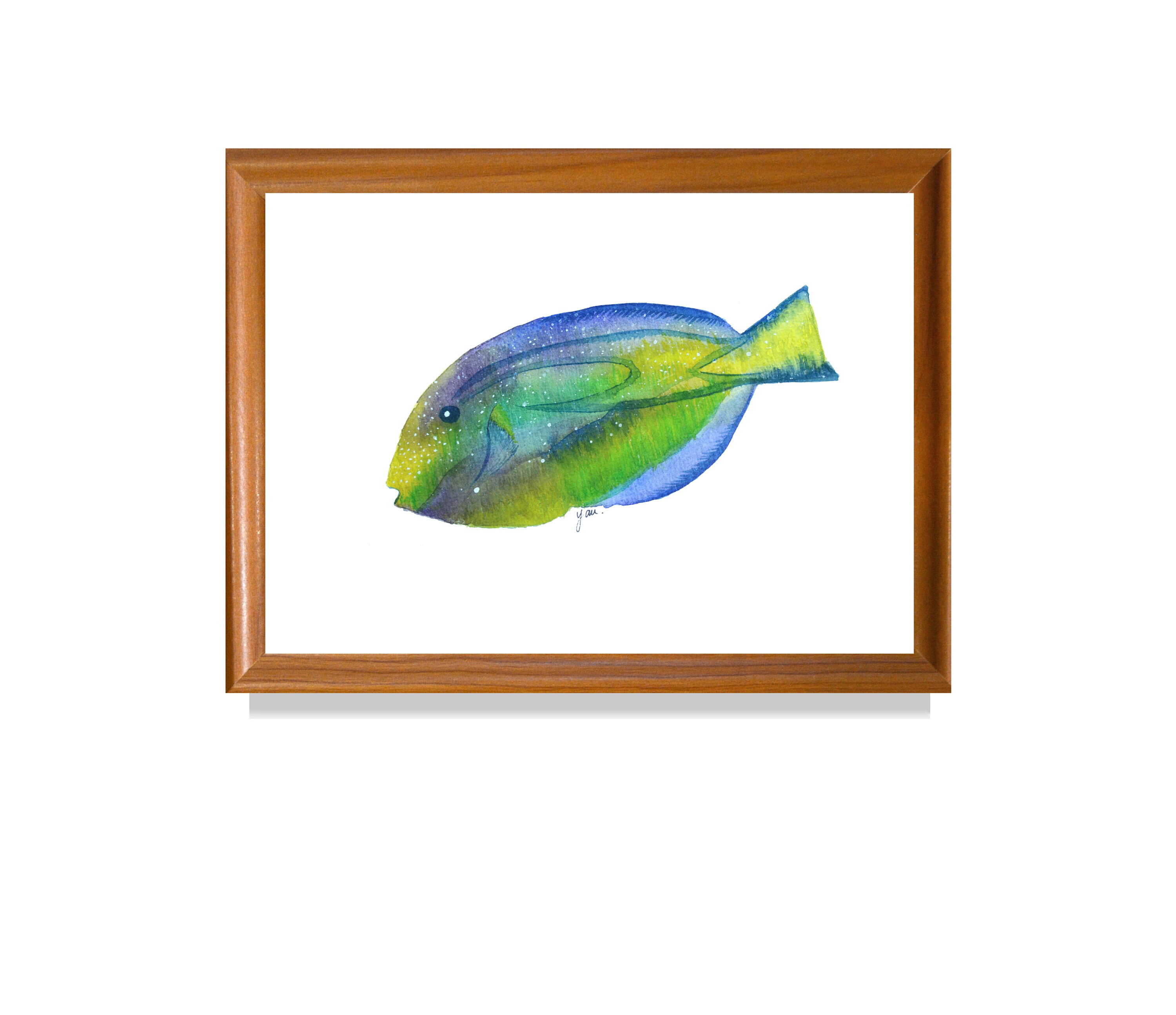 Blue Tang Printable Painting, Finding Dory, Aurora Borealis, Printable ...